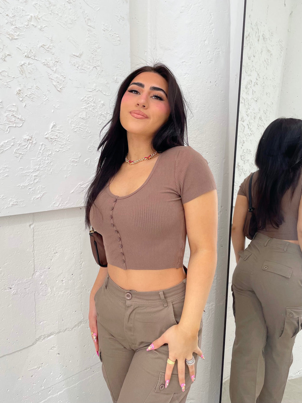 michelle top (MOCHA) – tigercherry