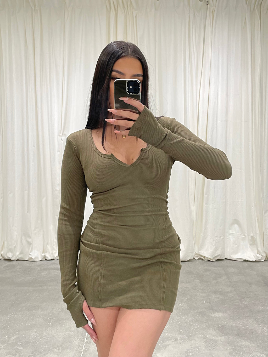 naya dress (OLIVE) – tigercherry