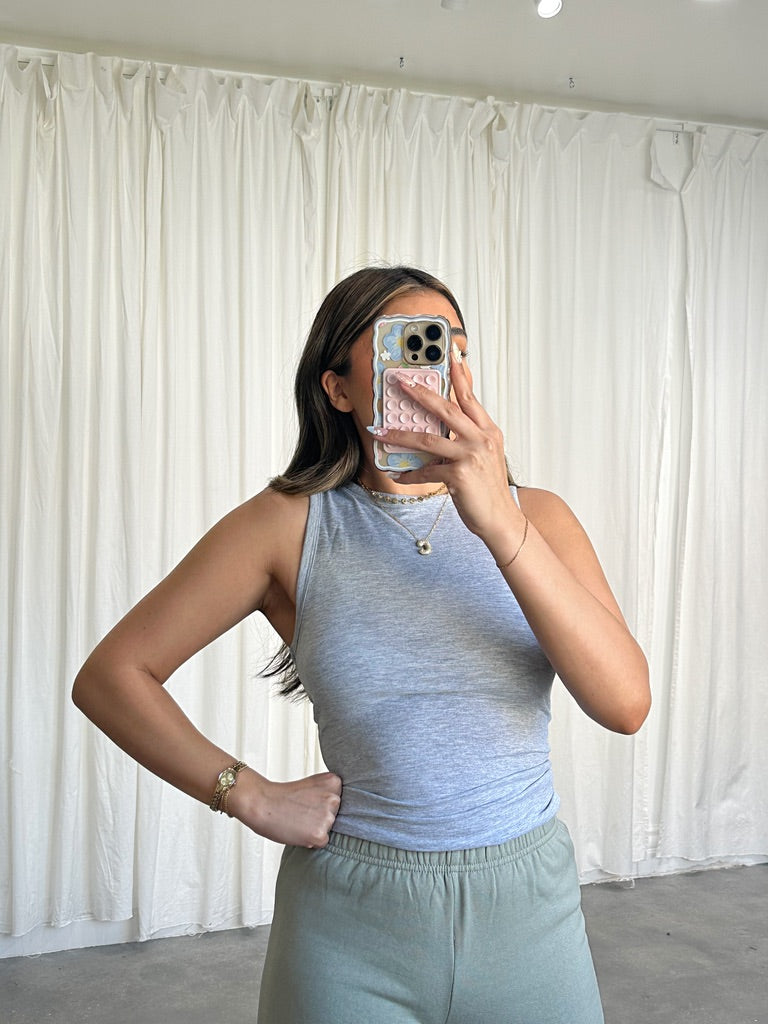 rosie tank (HEATHER GRAY) – tigercherry